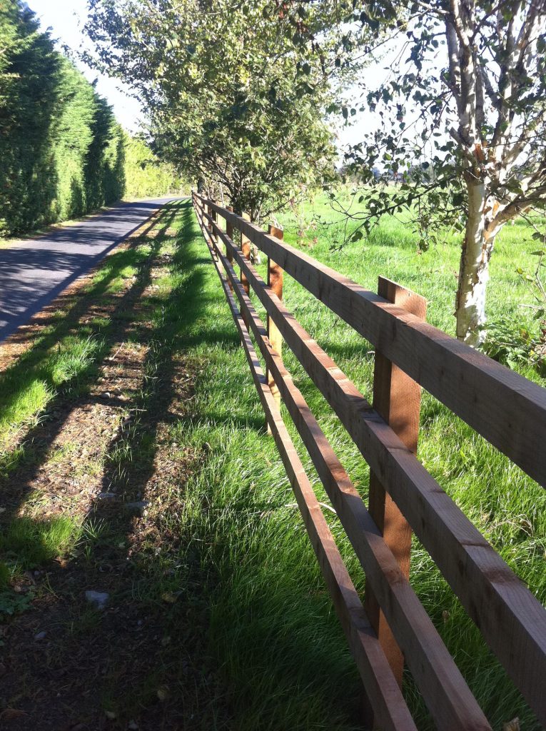 Post and Rail tan 1 - FRS Fencing